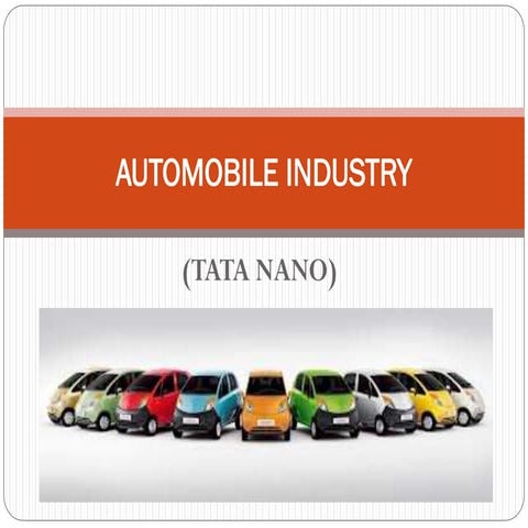 SCM system of Automobile Industry | PPTX