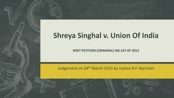 Shreya Singhal v. Union of India | PPT