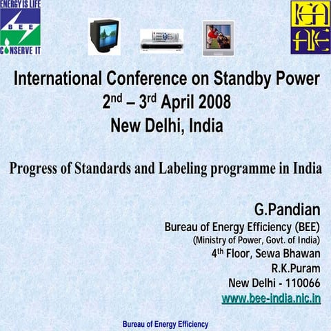 Progress of Standards and Labeling Program in India | PDF