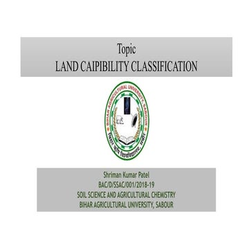 Land capability classification | PPTX