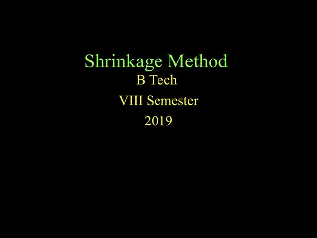 Shrinkage and Vertical Crater Retreat Stoping | PDF