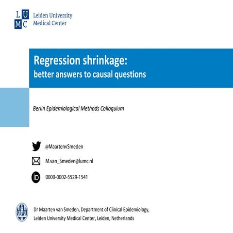 Regression shrinkage: better answers to causal questions | PDF