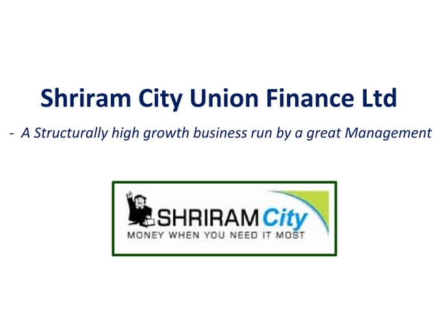 Shriram city union finance share store