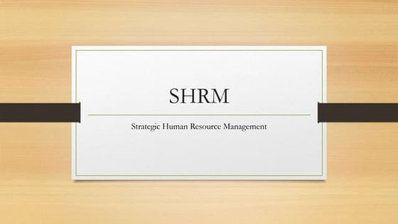 The matching model of HRM - human resource management - Manu Melwin Joy ...