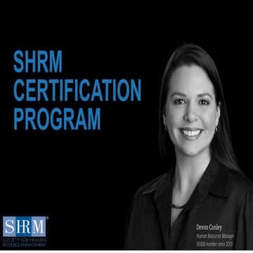 SHRM HR Competency Model and New Certifications | PDF