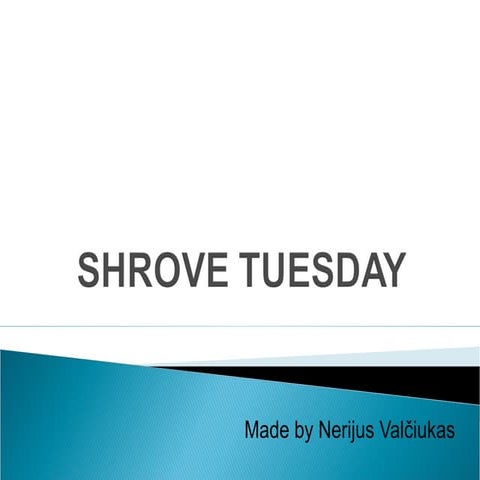 Shrove tuesday | PPT