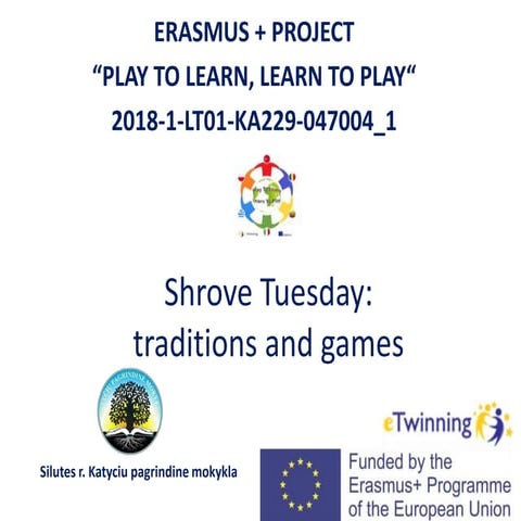 Shrove Tuesday: traditions and games | PPTX