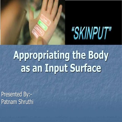 skinput | PPT