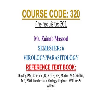 SHS.320.Lec-10...pptx Virology & parasitology | PPTX