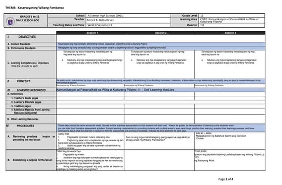 MATATAG CURRICULUM UNPACKING SAMPLE IN AP 7 | DOCX