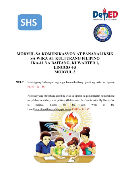 REPLEKTIBONG-SANAYSAY Grade 12- Filipino | PPTX