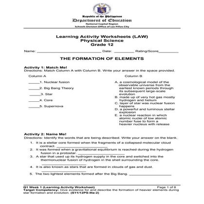 SLM SHS Physical Science Quarter 1 DepEd CDO | PDF