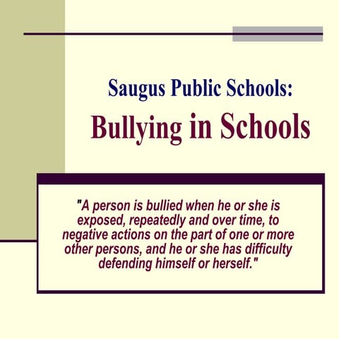 Bullying Powerpoint | PPT
