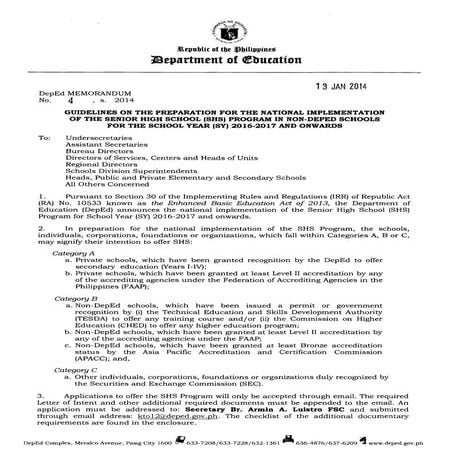 Guidelines on the Preparation | PDF