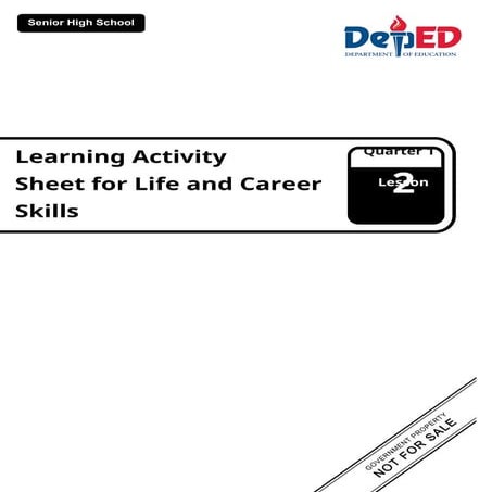 Life and career skills 2 g11 Senior high school | DOCX