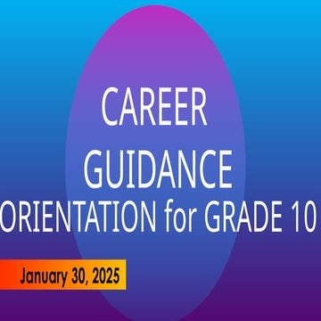 SeniorHigh School Career Guidance Orientation.pptx