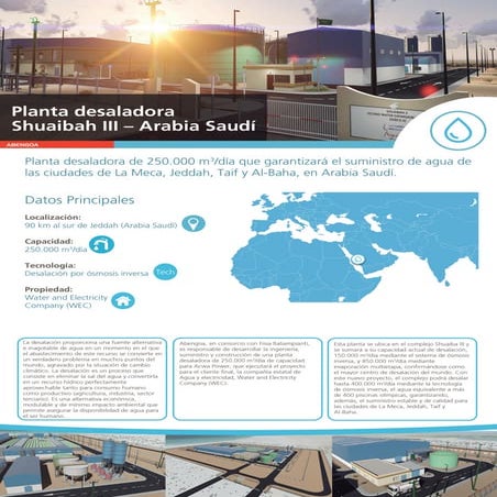 Planta desaladora Shuaiba III – Arabia Saudí | PDF
