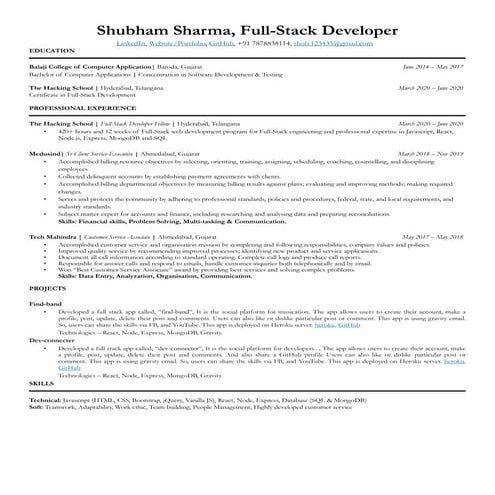 Shubham sharma-cv (2) | PDF
