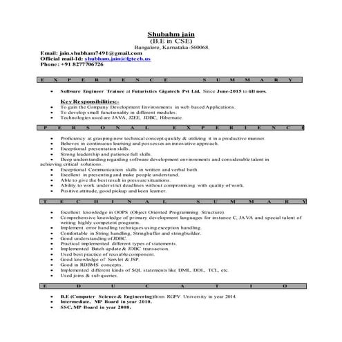 Shubham jain be_cse_bhopal | DOCX