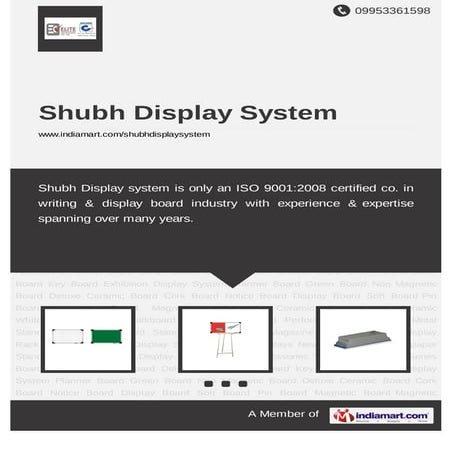 Shubh Display System, Ahmedabad, White Board | PDF