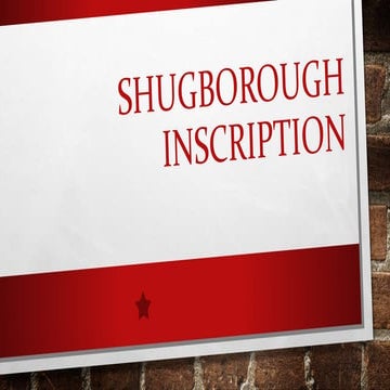 Shugborough inscription | PPTX