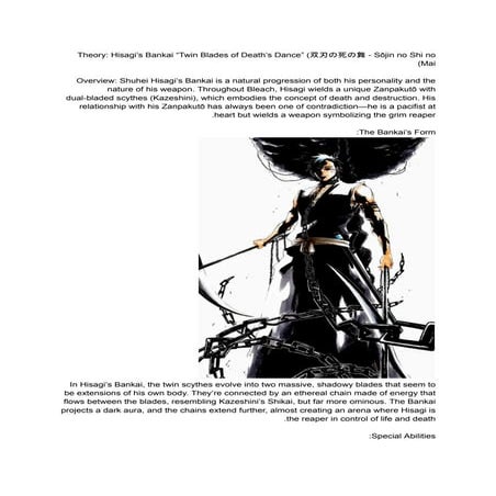 Shuhei Hisagi’s Bankai theory | Bleach theory 1️⃣ | PDF