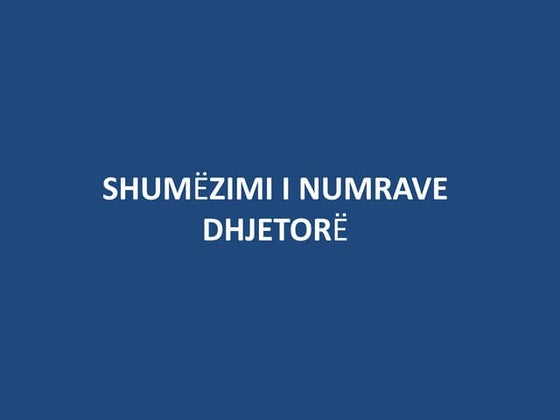 Shumzimi dhe pjestimi i numrave racionl! | PPT