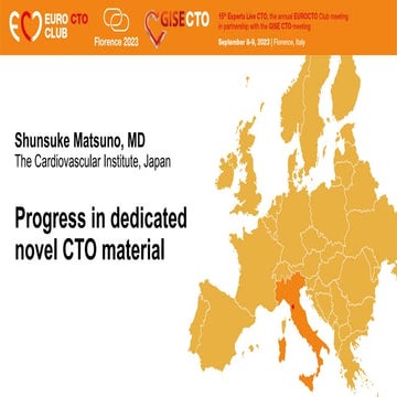 Shunsuke Matsuno: Progress in dedicated novel CTO material | PDF
