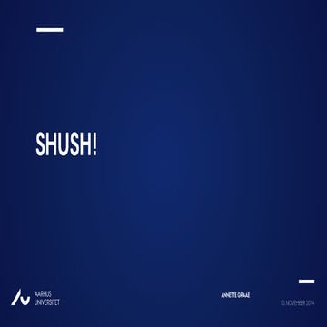 Shush! | PPTX