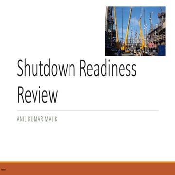 Shutdown readiness review | PPTX