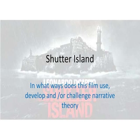 Shutter island narrative | PPTX