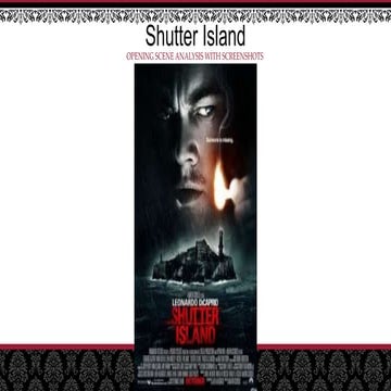 Shutter Island - Opening 10minute Analysis | PPTX
