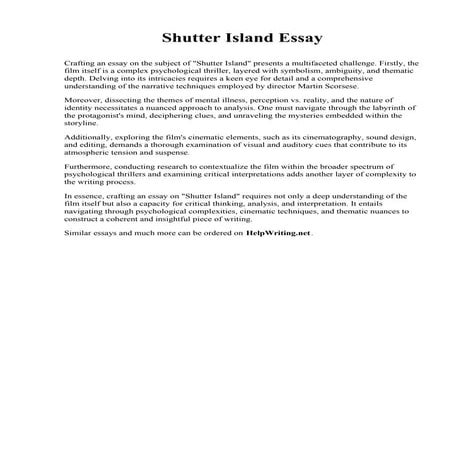 Shutter Island Essay.pdf