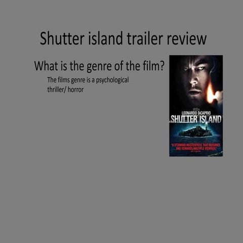 Shutter island trailer review | PPTX | Video Production | Content ...