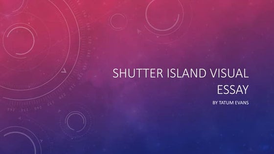Shutter Island Analysis | PPTX | Soundtracks, TV and Showtunes | Music
