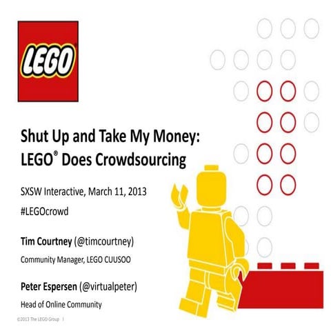 Shut Up and Take My Money: LEGO Does Crowdsourcing | PPTX