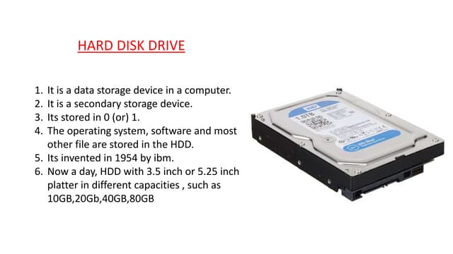 Hard disk PPT | PPT