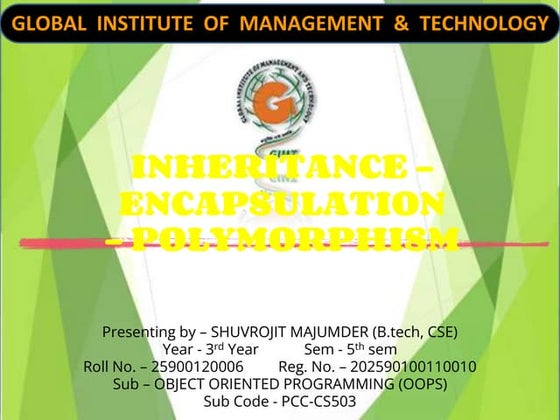 Object Oriented Programming Ppt 2821