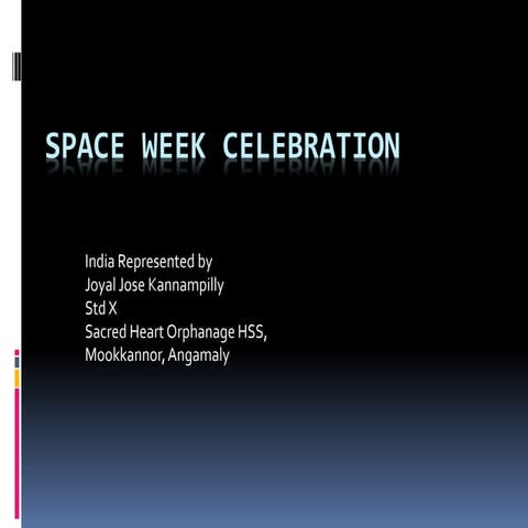 Space week celebration | PPTX
