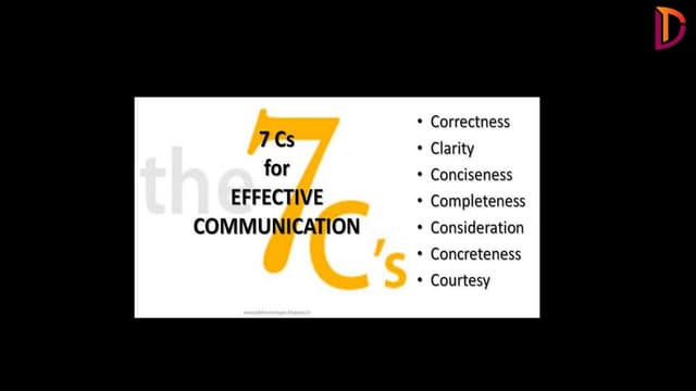 7 c's of communication | PPTX