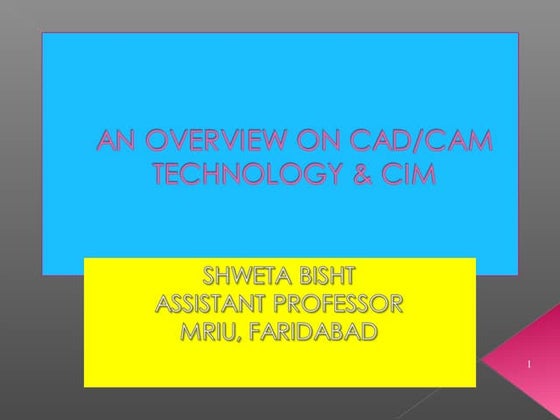 Introduction to CAD/CAM | PPTX