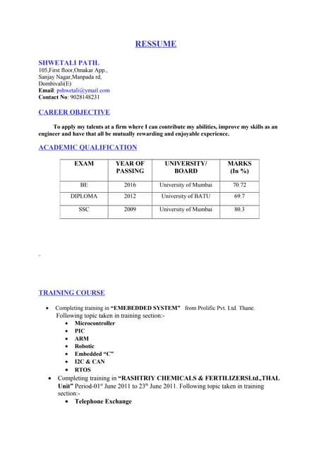 Tripti Resume | PDF