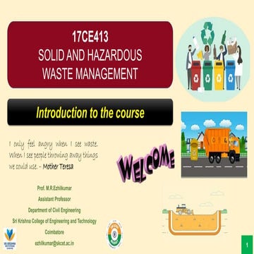 Municipal Solid Wastes Introduction | PPT