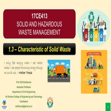 Sampling Protocols - Municipal Solid Wastes | PDF