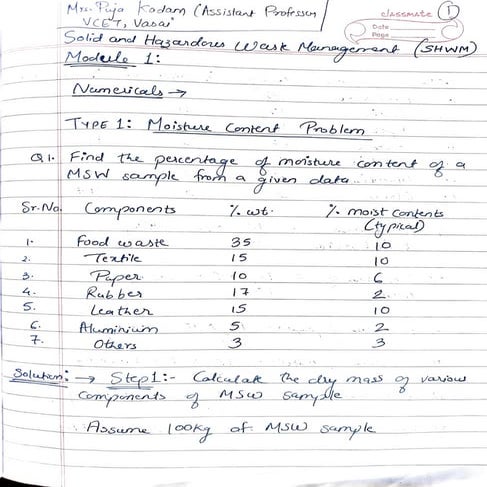 Numericals on Generation of Solid waste .pdf