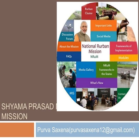Shyama prasad mukherji rurban mission | PPTX
