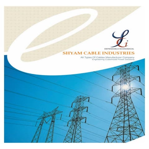 Shyam cable catalogue | PDF