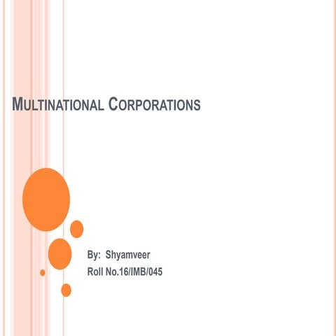 multinational companies | PPTX