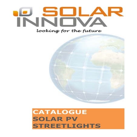 Solar Photovoltaic Street Lights | PDF