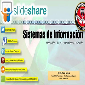 Sistemas de información | PPTX | Computing | Technology & Computing